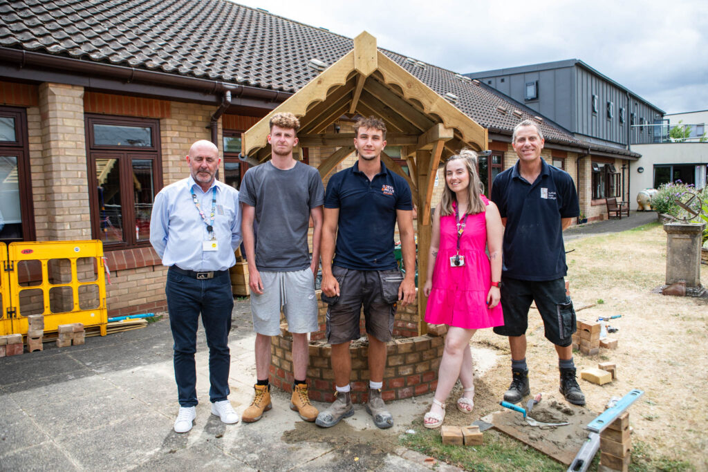 College construction team grants charities wish